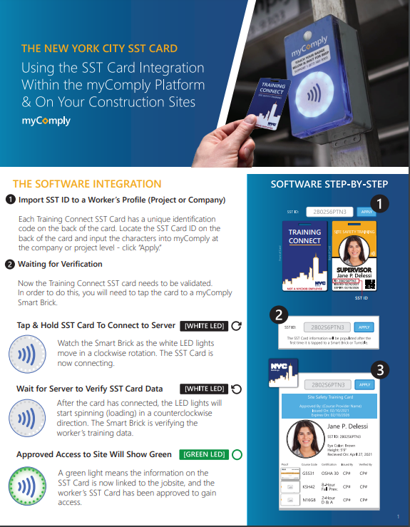 Using the Training Connect SST Card Integration